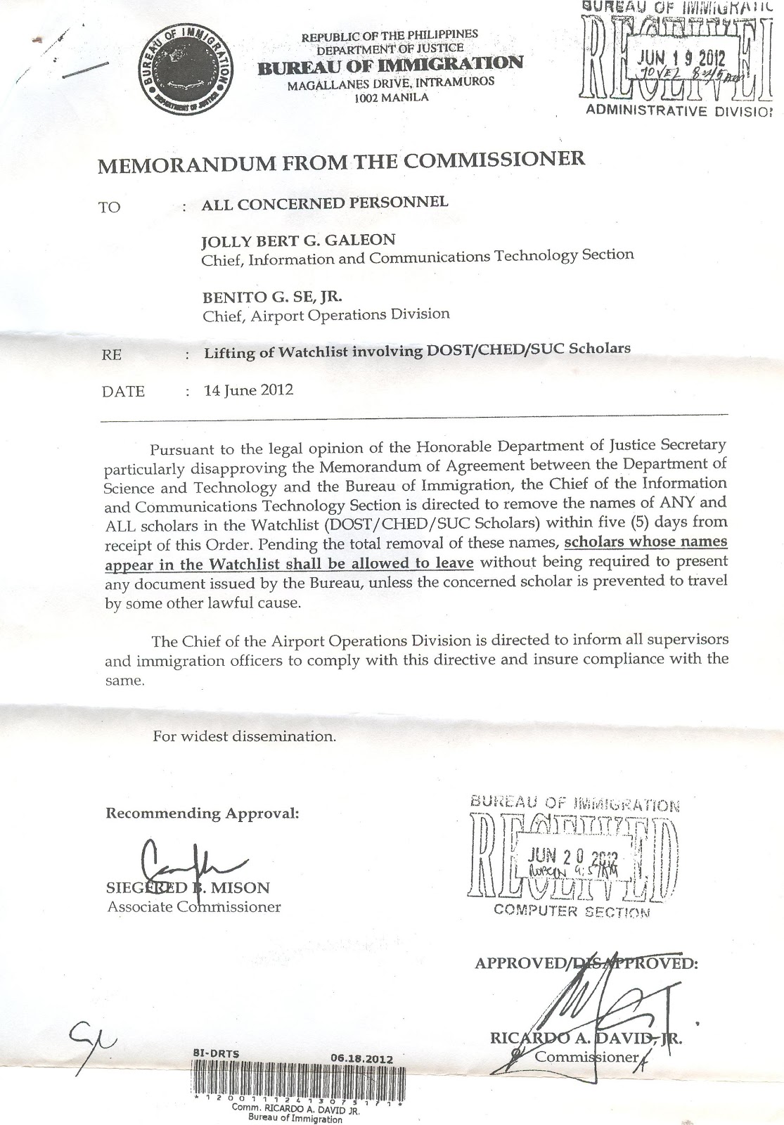 Random Ramblings Dost Scholars Travel Ban Lifted