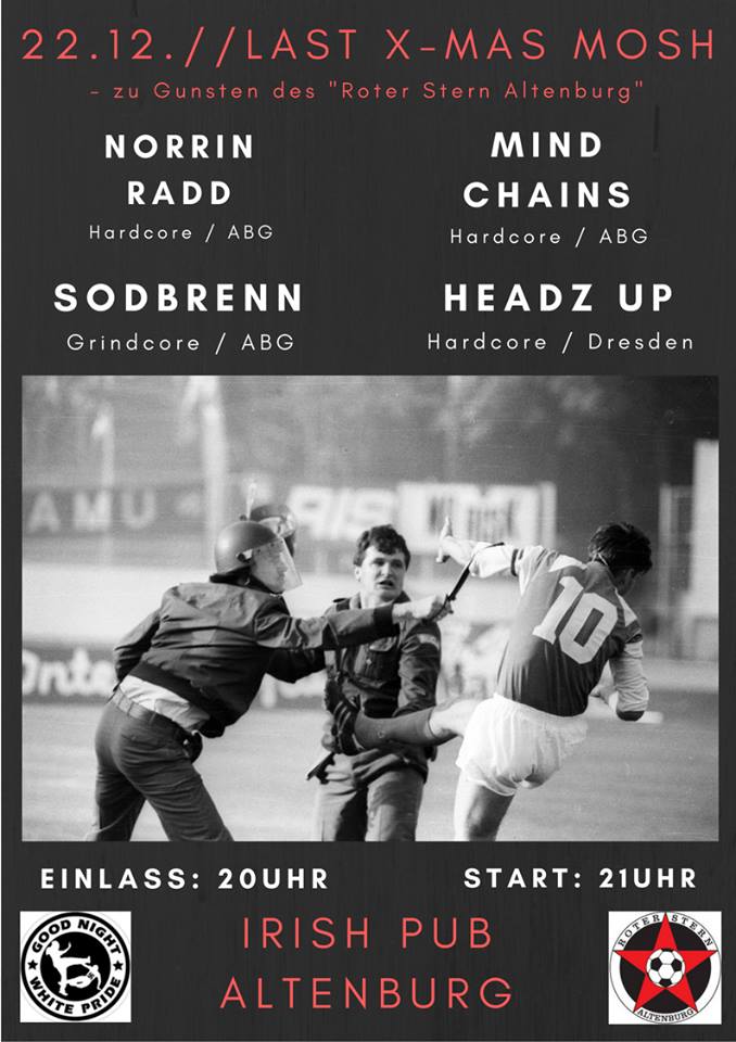 SV Roter Stern Altenburg: Last X-Mas Mosh Party im Irish Pub Altenburg