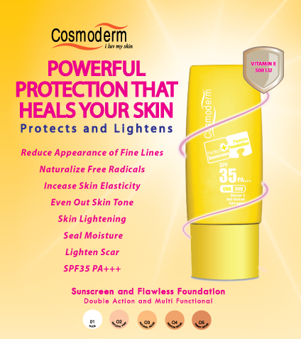 Hafizah: Cantik bersama Perfect Sunscreen & Flawless Foundation Cosmoderm