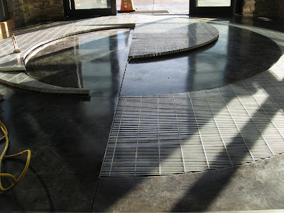 HEAVY METAL WORKS: Metal Walk Off Mat -Whidbey Telecom Main Entry