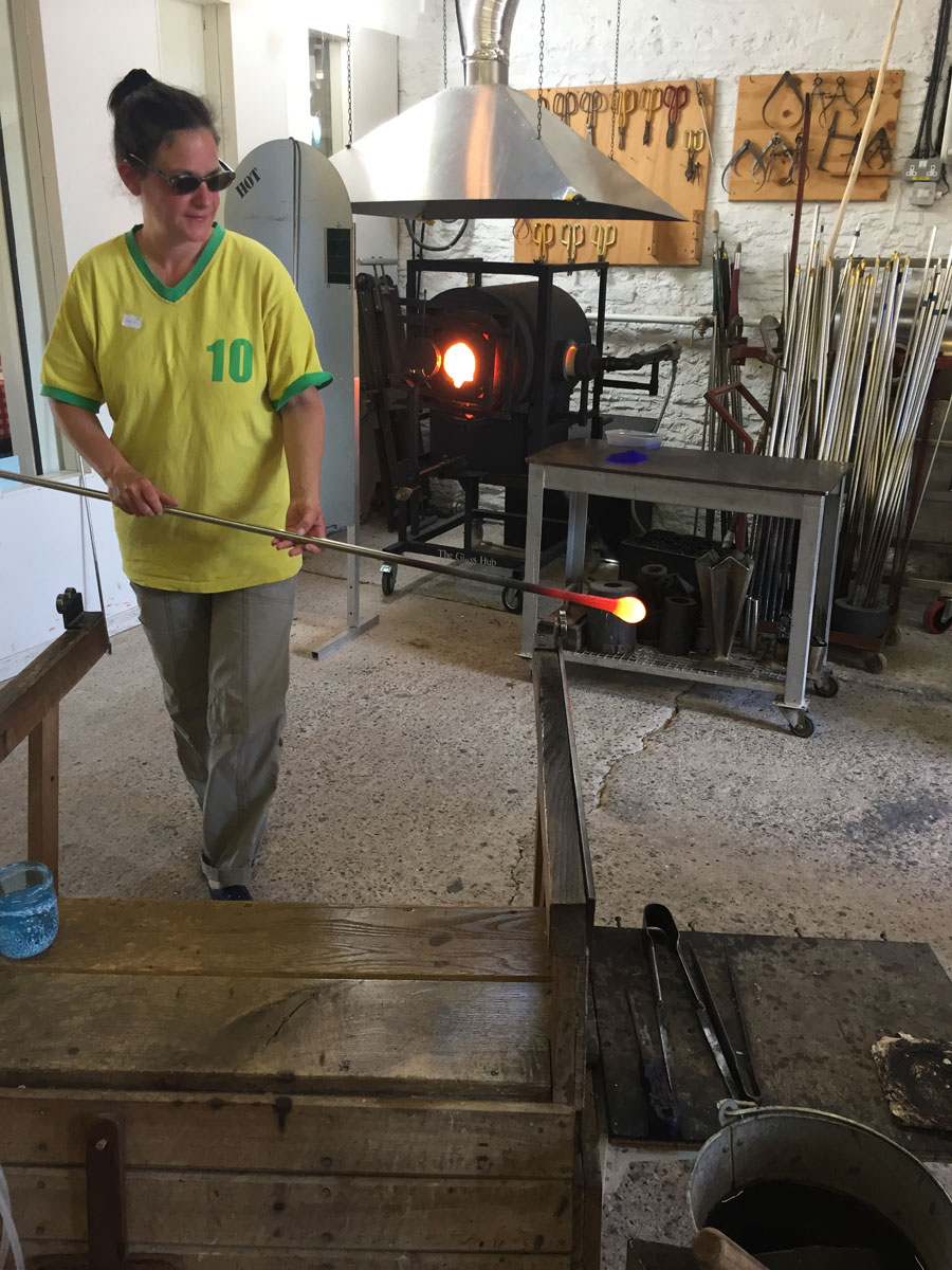 1-Day Glass Blowing Workshop at The Glass Hub in Wingfield
