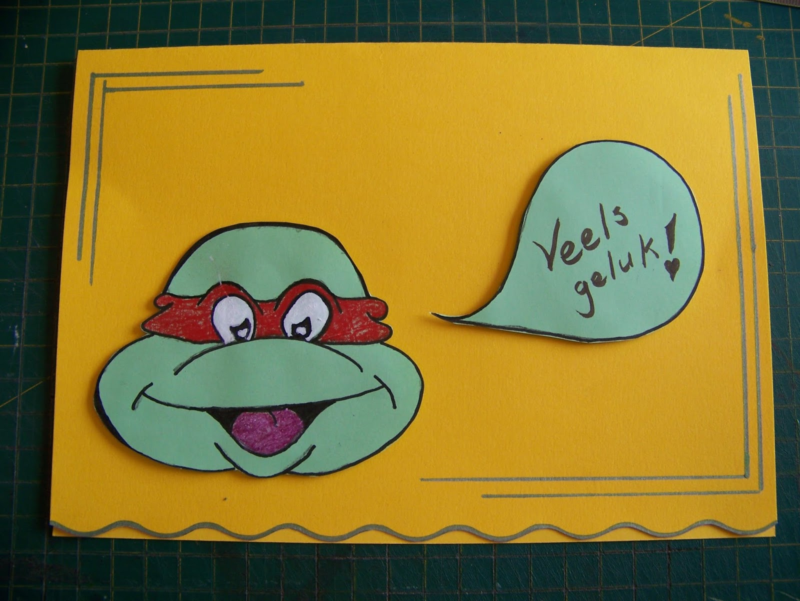 A Pretty Talent Blog: Cardmaking: Drawing and Making a Teenage Mutant ...