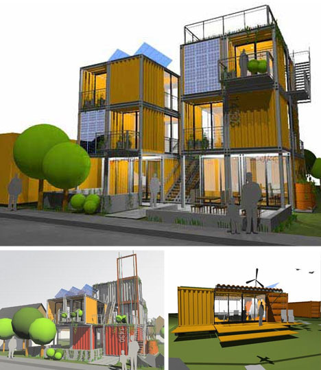 crunchygreenliving: Shipping Container Architecture
