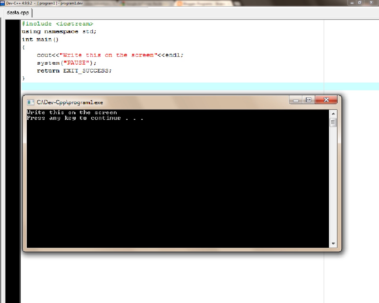 C Programs 1 Simple C Program Tutorial