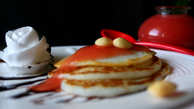 Rice Crepes with Watermelon Sauce - Ribbons to Pastas