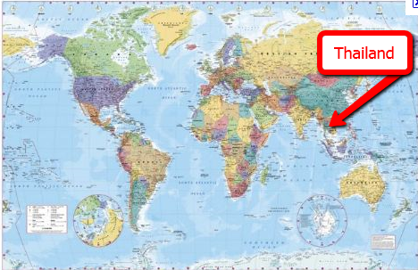 Map Of The World Showing Thailand ~ CONCURSO-PS