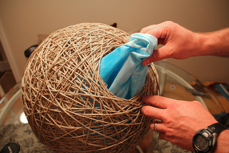 This Fresh Fossil: DIY Hemp Pendant Light
