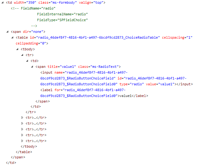 SharePoint's Choice Fields: how to arrange checkboxes or radiobutto in ...