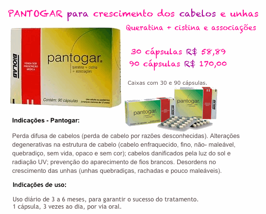 Renova Estética e Saúde: Pantogar Cabelos
