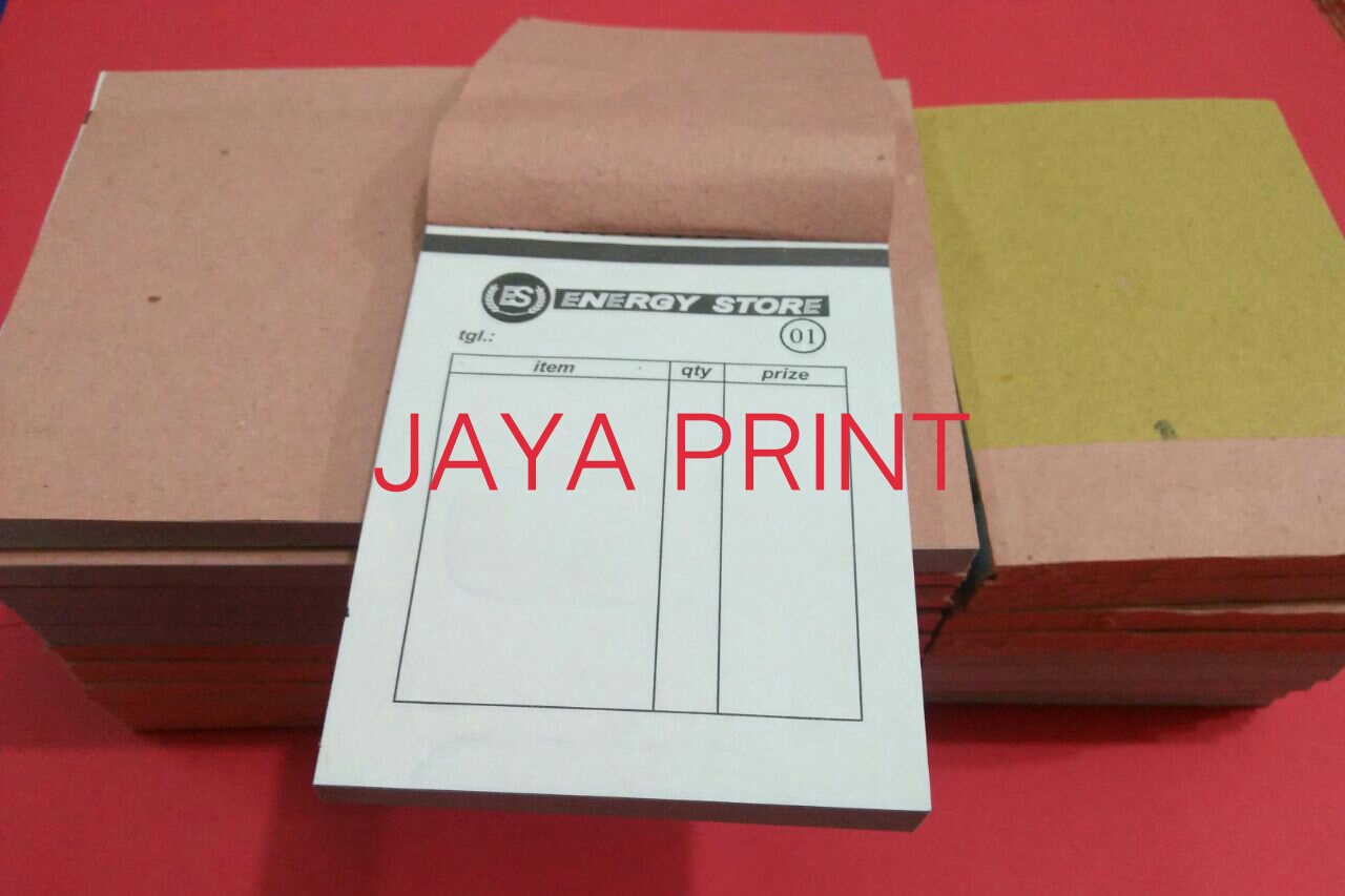 JAYA PRINT: Percetakan Nota Distro di Semarang