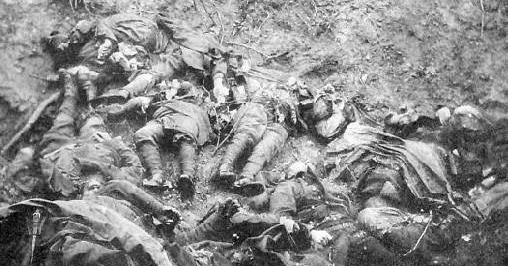 PRIMERA GUERRA MUNDIAL: MUERTOS Y HERIDOS POR PAIS