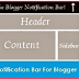 Add a Simple Floating Notification Bar In Blogger Blog
