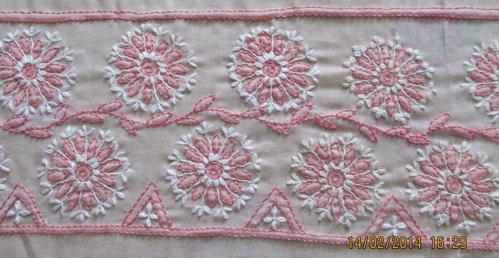 My craft works: Chikankari project - A new start