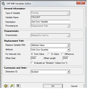 SAP BW BI ABAP: Unit Conversion in SAP BW 3.x at Report Level: