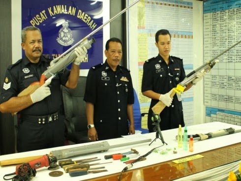 Pondok dalam kebun getah lokasi buat senjata api terbongkar