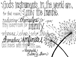 Look to Him and be Radiant: Sheen Coloring Page- Humility