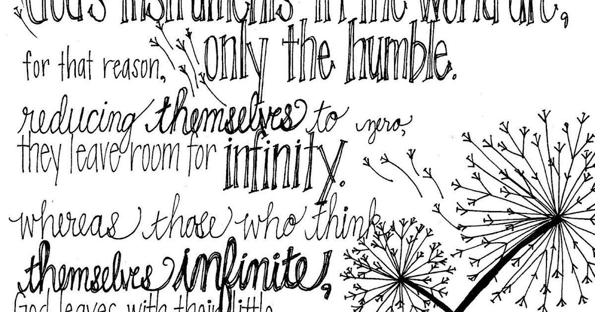 Look to Him and be Radiant: Sheen Coloring Page- Humility