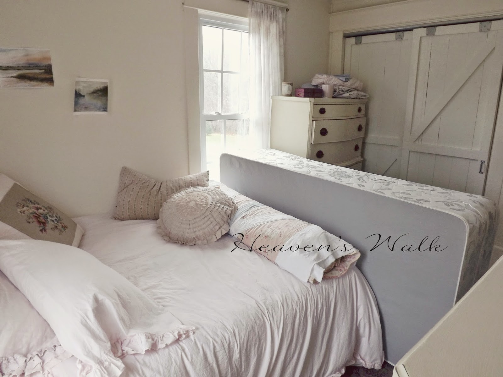 Heaven's Walk: Faux Russian Folk Beds & Shabby Vignettes