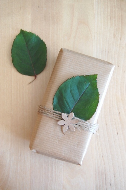 About the nice things: Nice Packaging: Craft con hojas