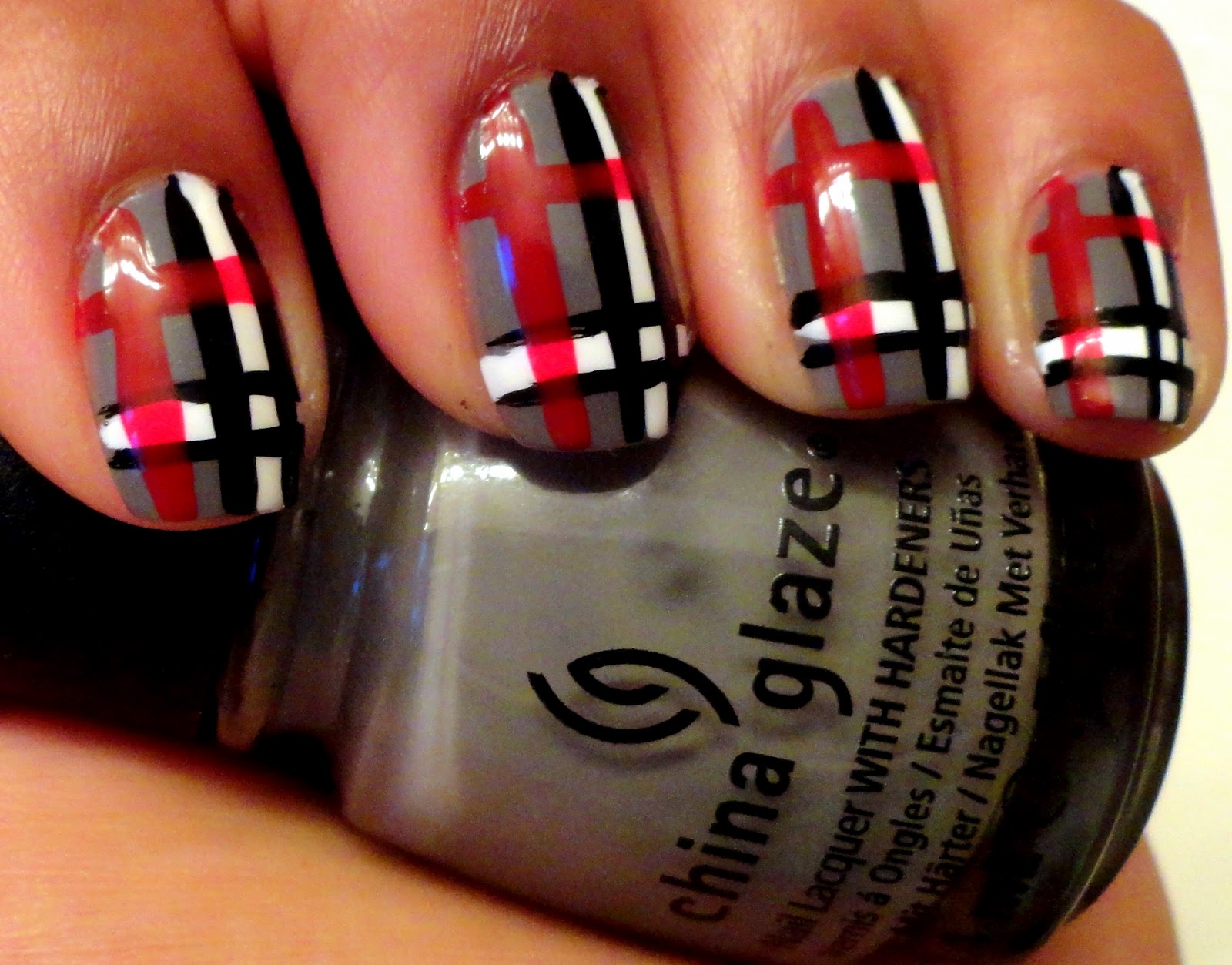 Fancy Schmancy Nails: Plaid Nails, Cuz It's FALL!!!