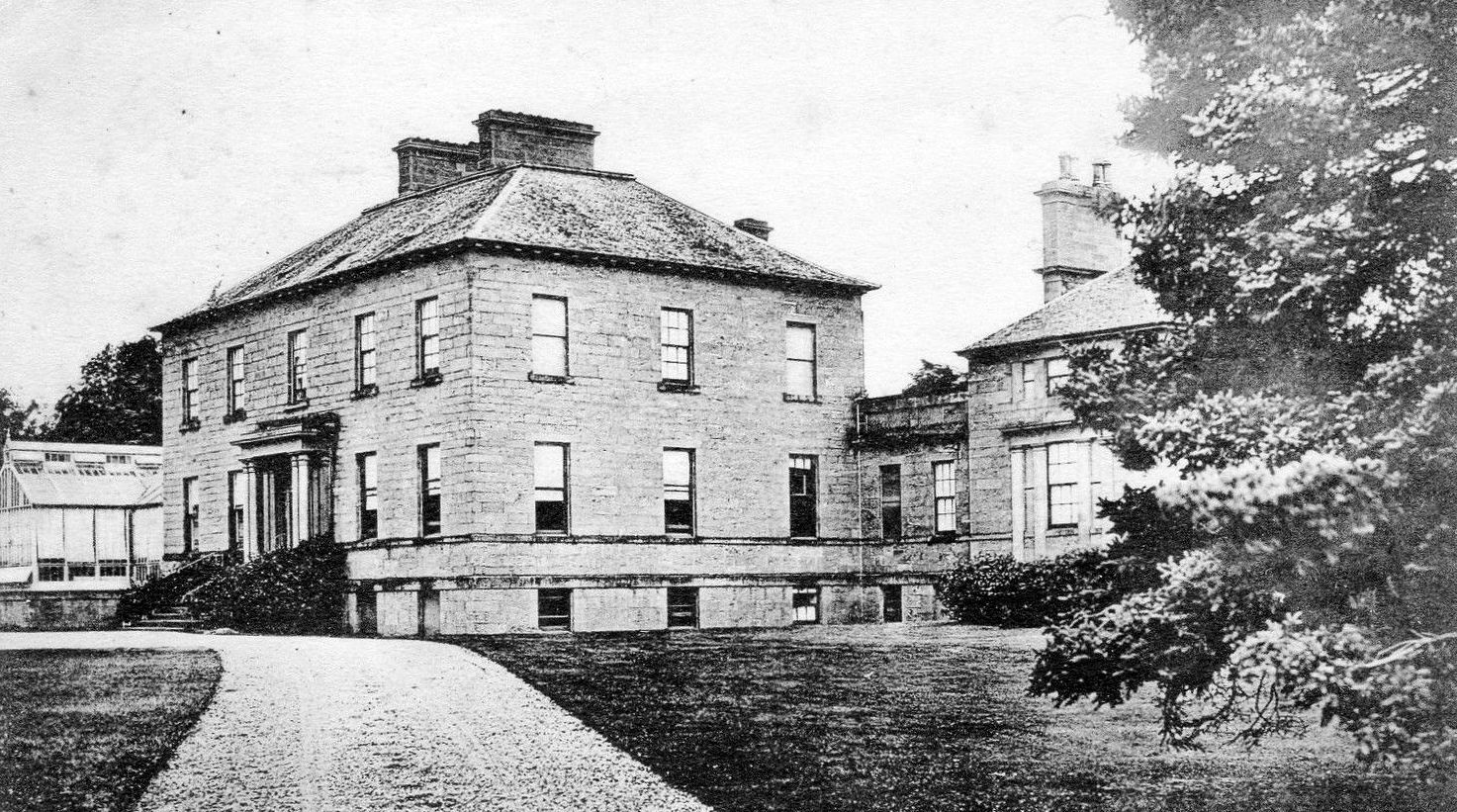 Tour Scotland: Old Photograph Ruthven House Meigle Scotland
