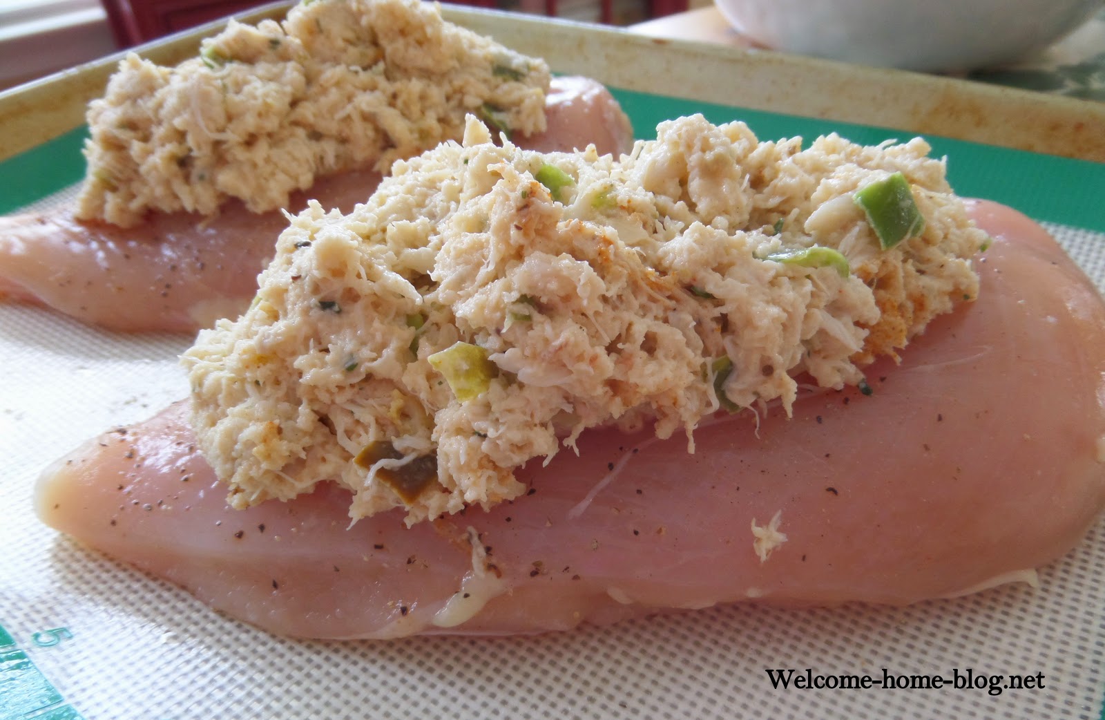 Welcome Home Blog: Crab Stuffed Chicken Breasts