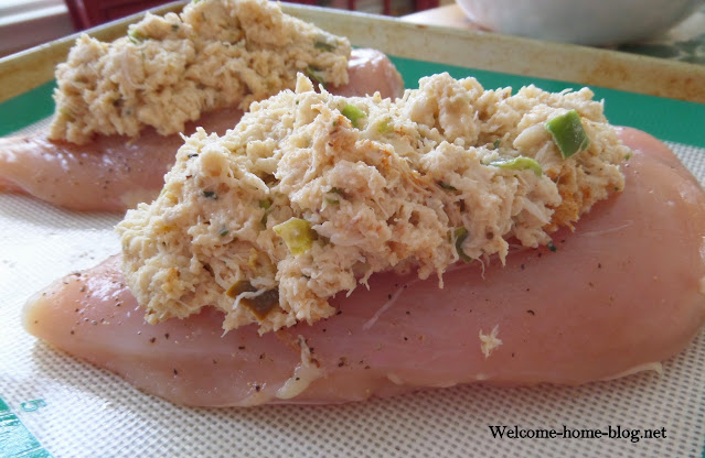 Welcome Home Blog: Crab Stuffed Chicken Breasts