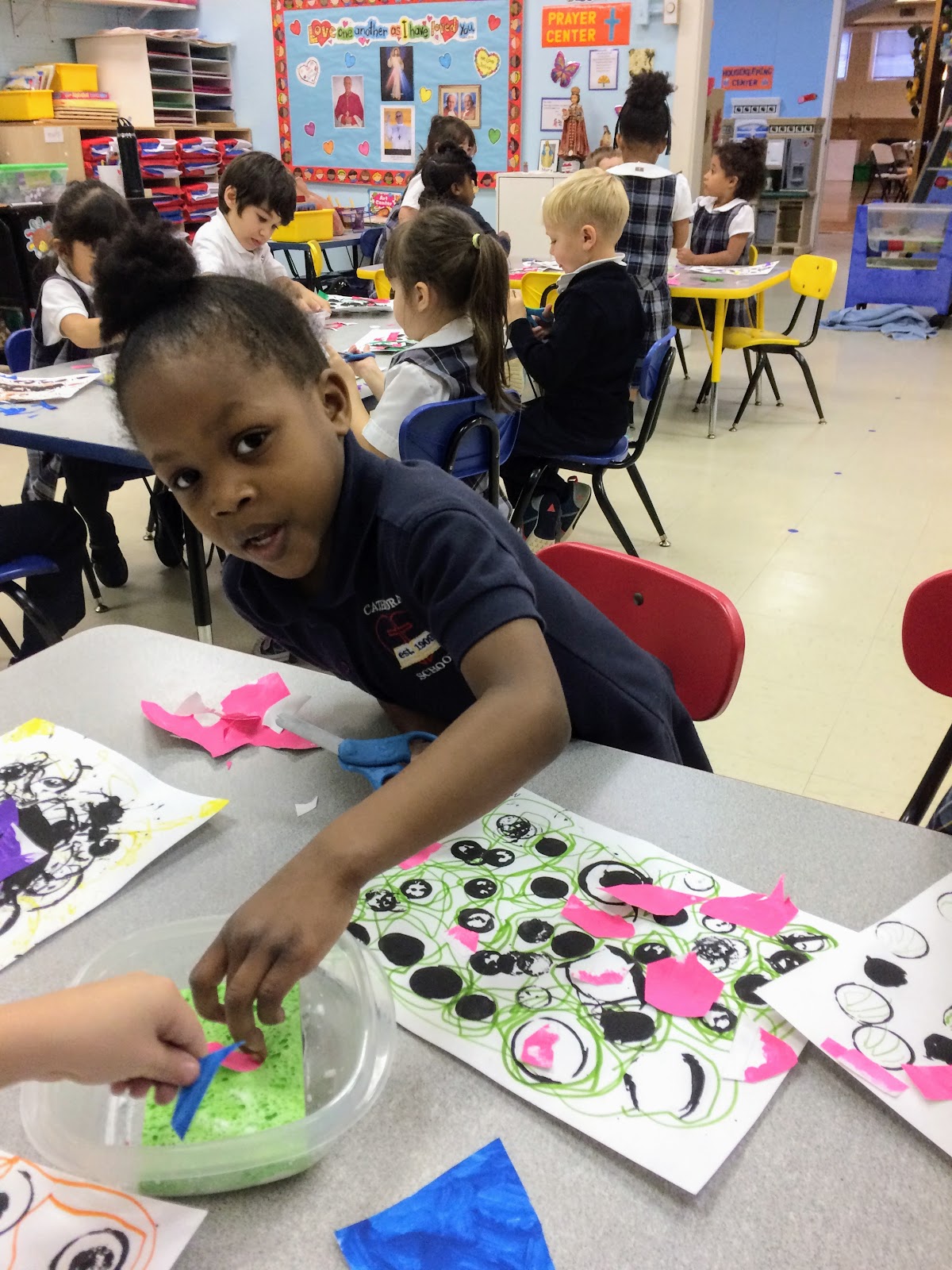 Cathedral School ART: Favorite Color Abstract Art