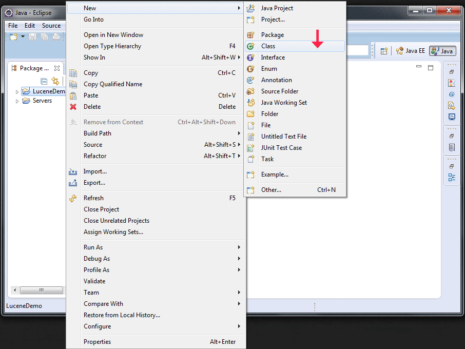 Lucene eclipse tutorial for beginners: Tutorial - Working with lucene and eclipse