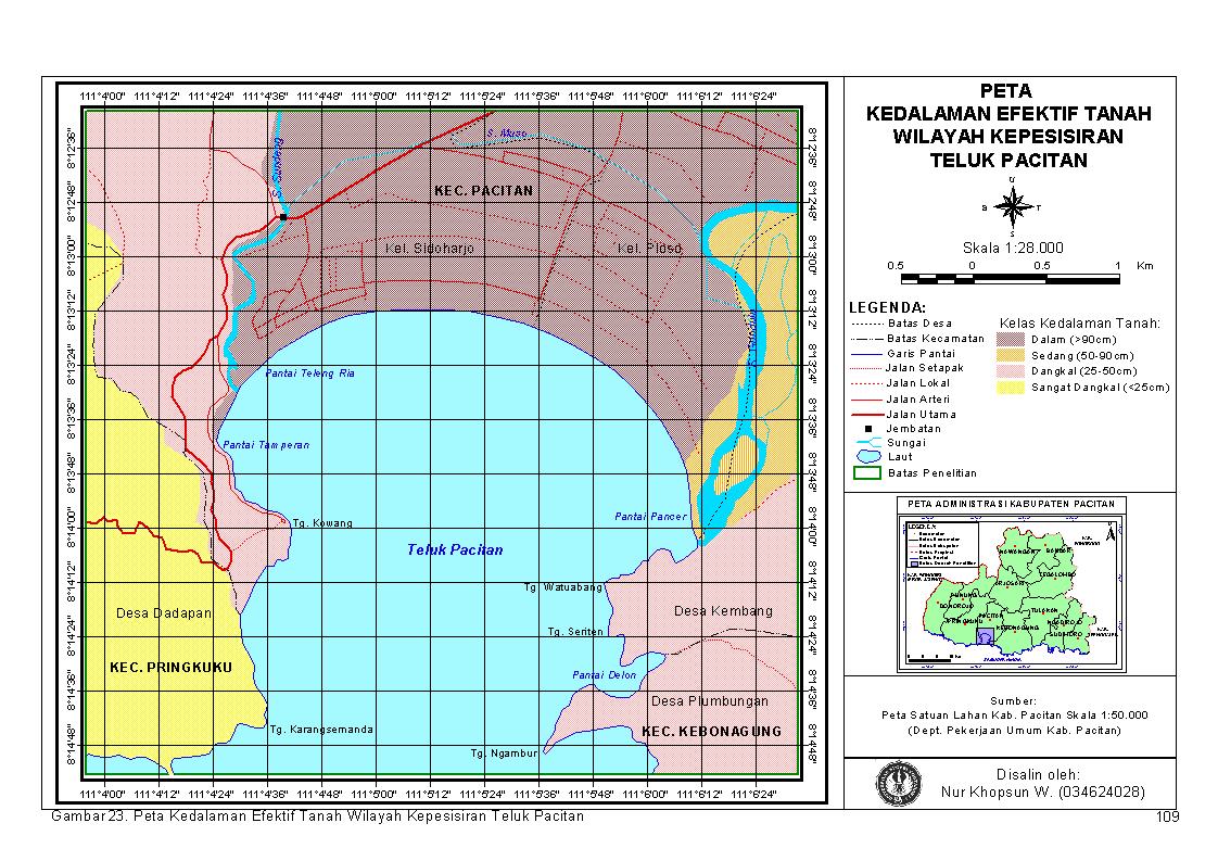 TELUK PACITAN: KELAS KEMAMPUAN LAHAN TELUK PACITAN