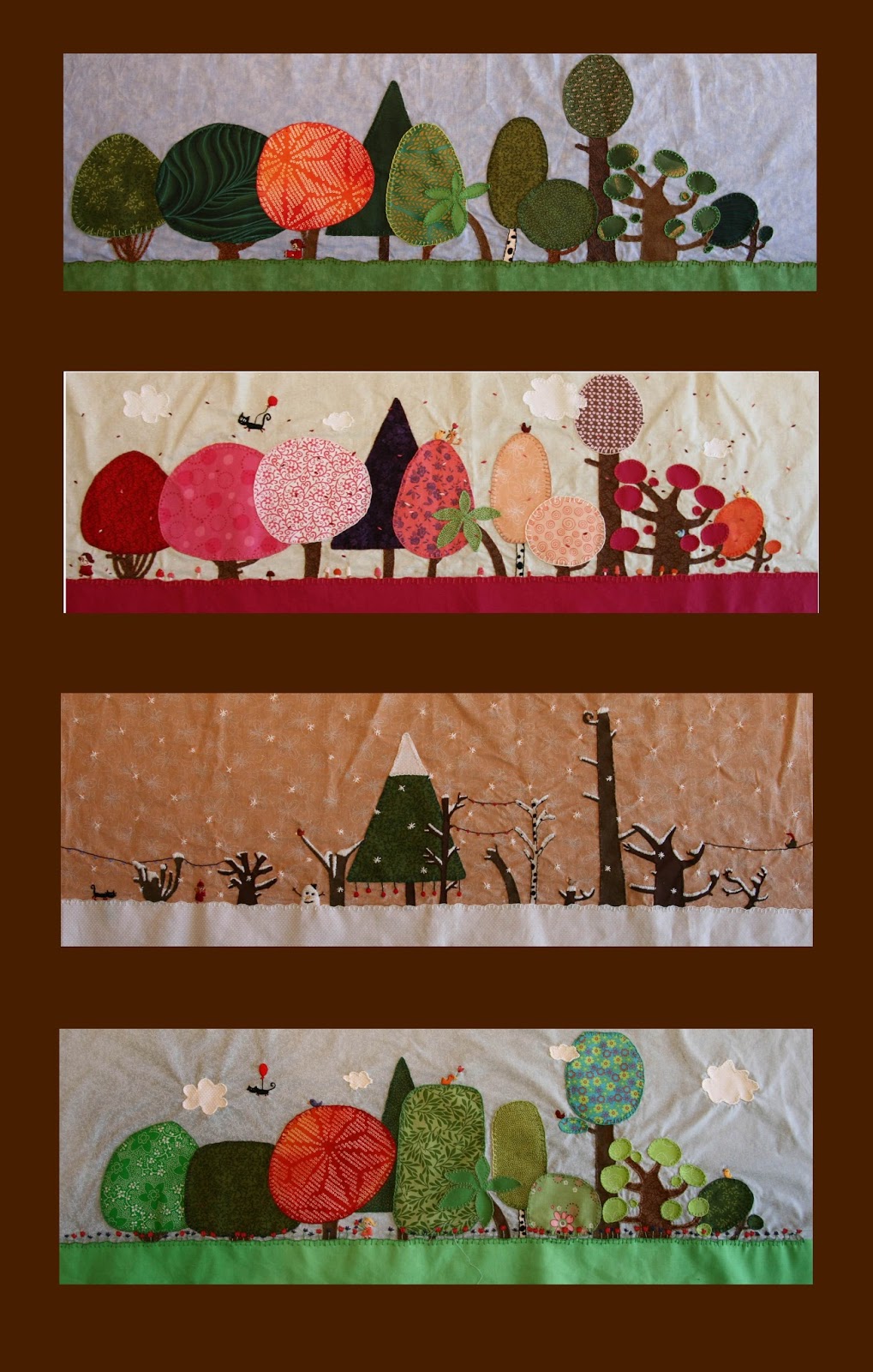 The Rugged Rumor: Dabbling with Applique - The Arboretum quilt.