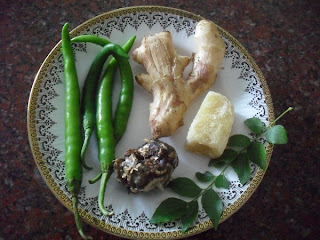 My Recipe: Tamarind Ginger Recipe(Puli Inchi)