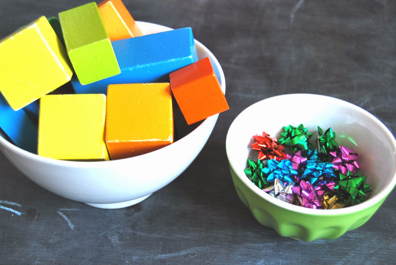 A Little Learning For Two: Building Block Presents - Fine Motor Activity