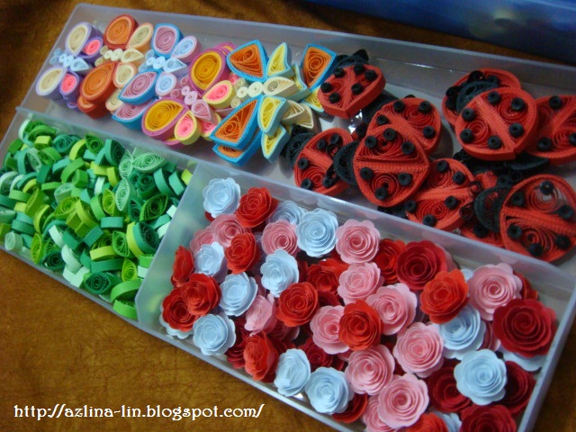 AZLINA ABDUL: Quilled designs in tool box
