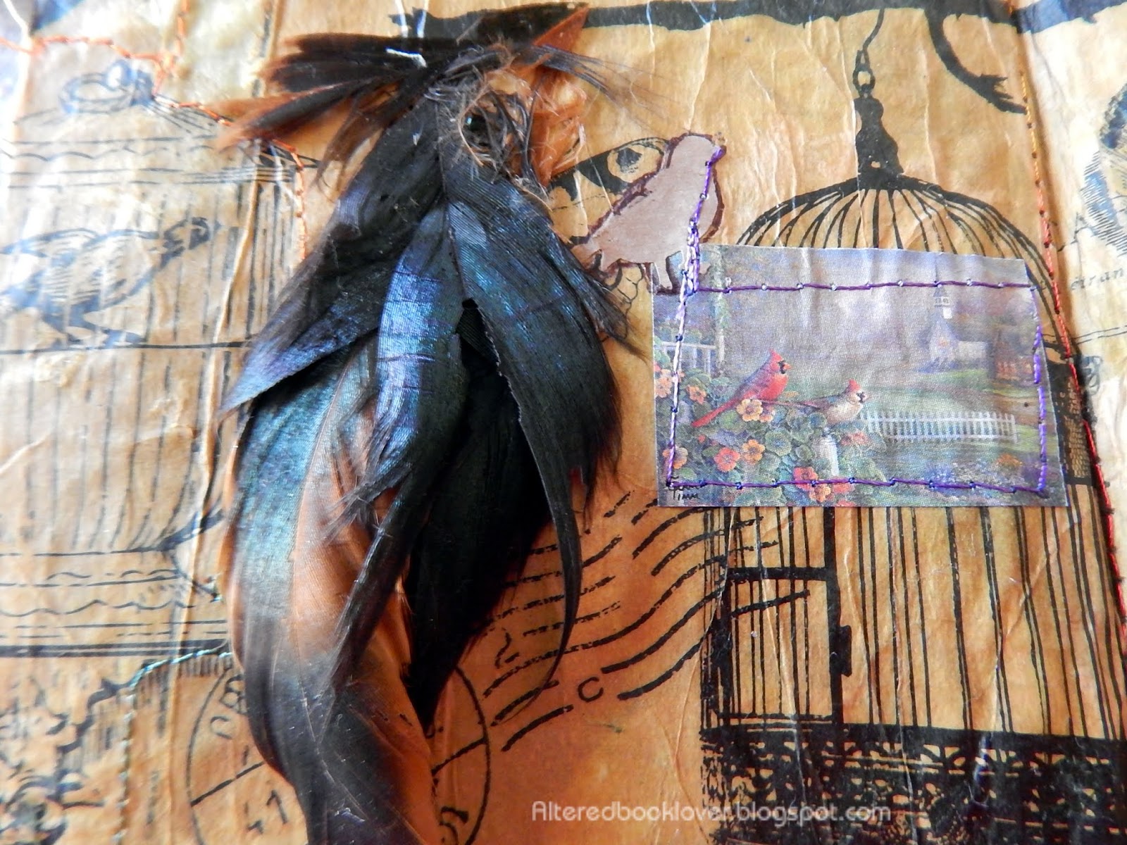 Altered Book Lover: This book is for the BIRDS, part 2