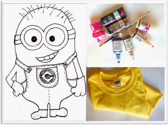 DIY Minion T-Shirt Craft ideas (Minion costume despicable me Ideas ...