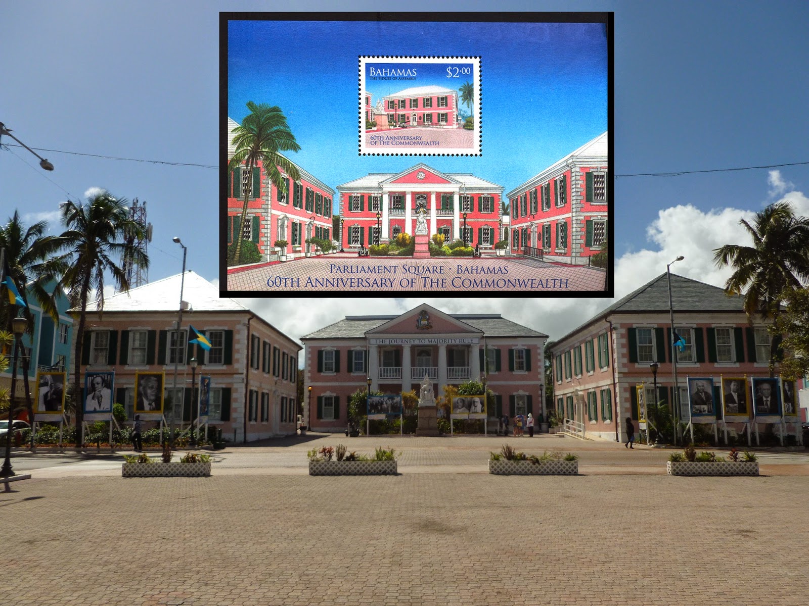 Photo-ops: Philatelic Photograph: Parliament Square - Nassau, Bahamas