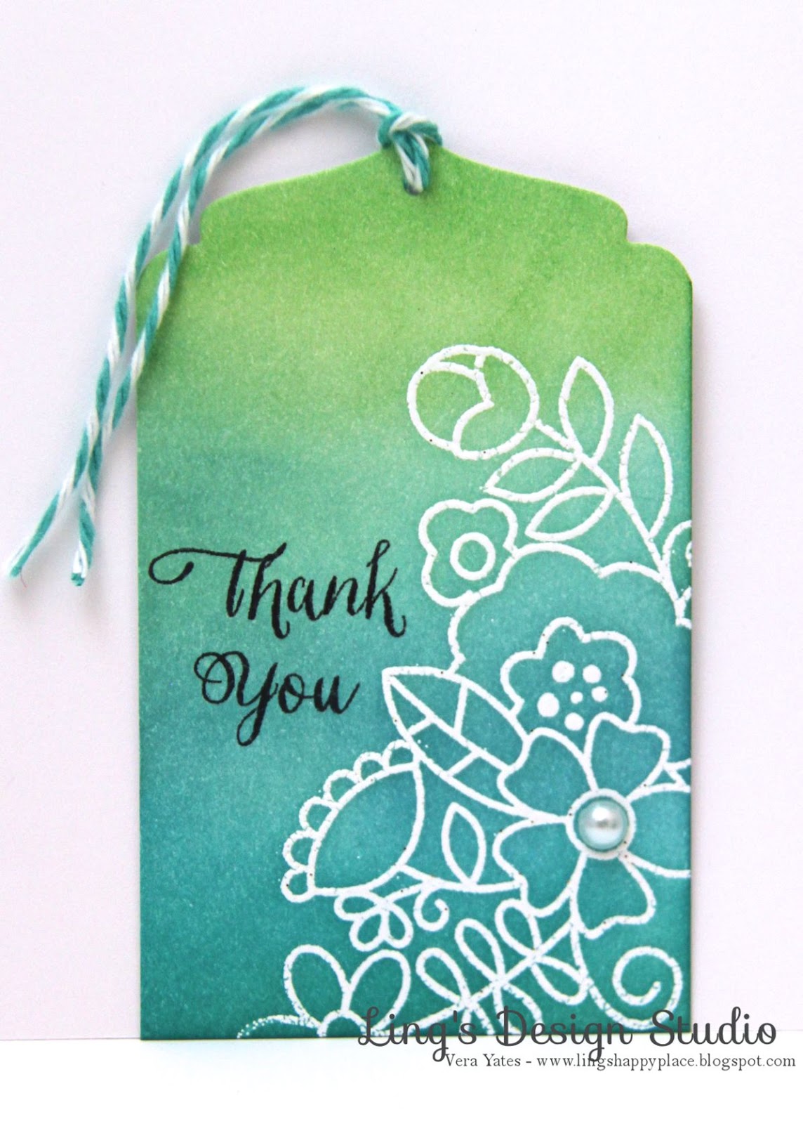 Ling's Design Studio: Thank You Tag