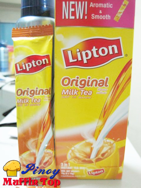 Lipton Milk Tea ( Pinoy Muffin Top - The Pleasure of Eating )