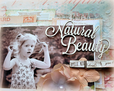 Shimmerz Paints: "Natural Beauty" Layout and Video Tutorial with Kelly