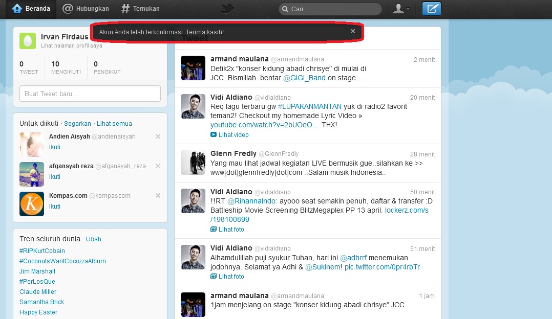Cara Membuat Twitter 2012 ~ Blog for Vanz