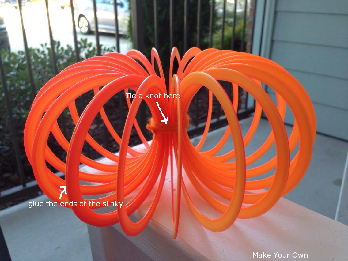 Make Your Own: Slinky Pumpkins-Fall Decor