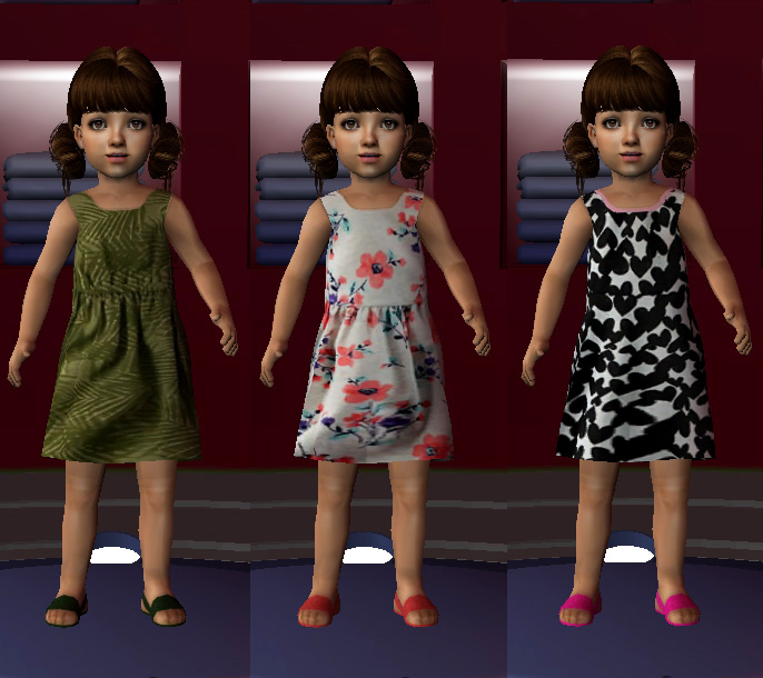 Birdgurl's Sims 2 Creations: Toddler Female Dress Collection 40