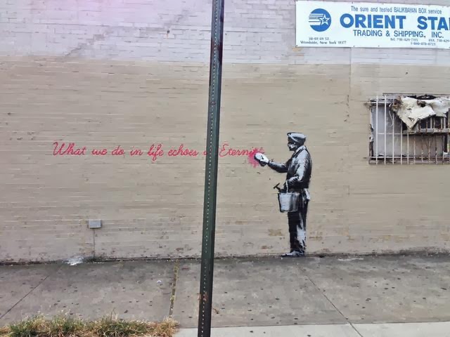 Banksy “Eternity” New Street Piece For “Better Out Than In” – Queens ...