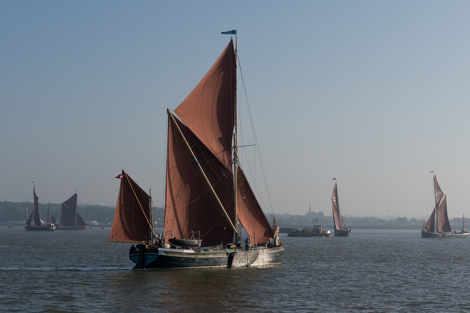 Michael Goodes: Medway Barge Sailing Match Start.
