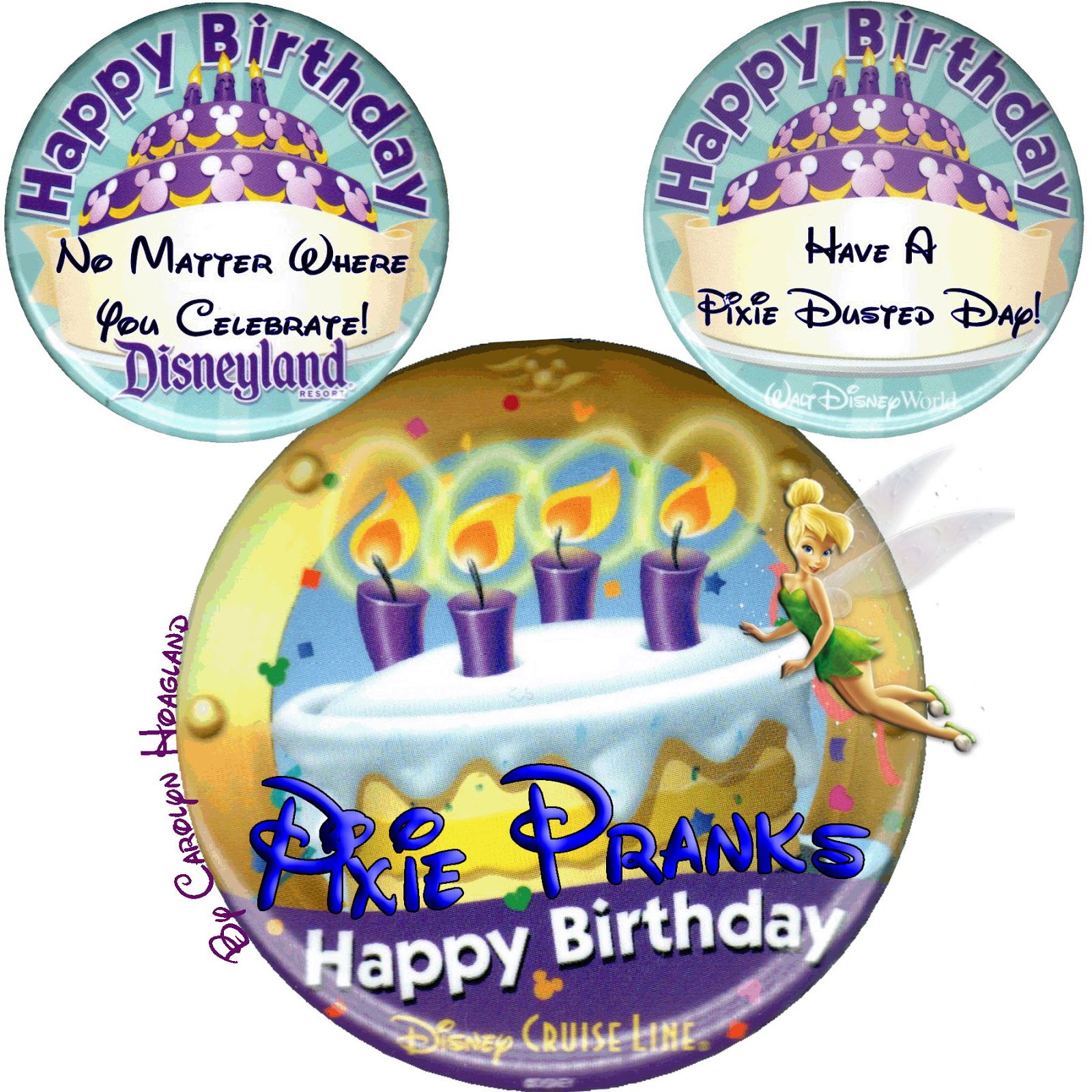 Pixie Pranks and Disney Fun: Happy birthday Pixie Pranks!! From Pan daMan