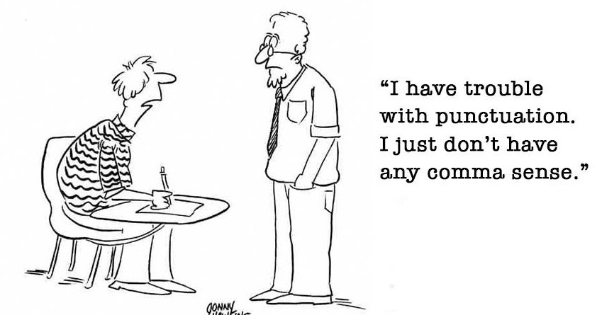 Mystery Fanfare: Cartoon of the Day: Punctuation