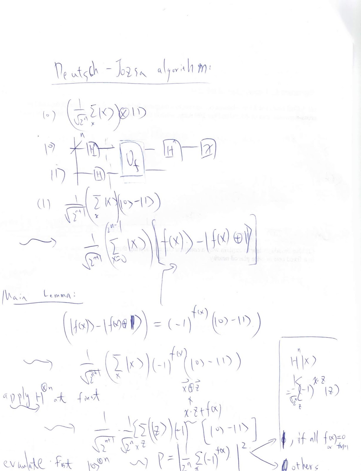 極樂島: Simple quantum algorithm