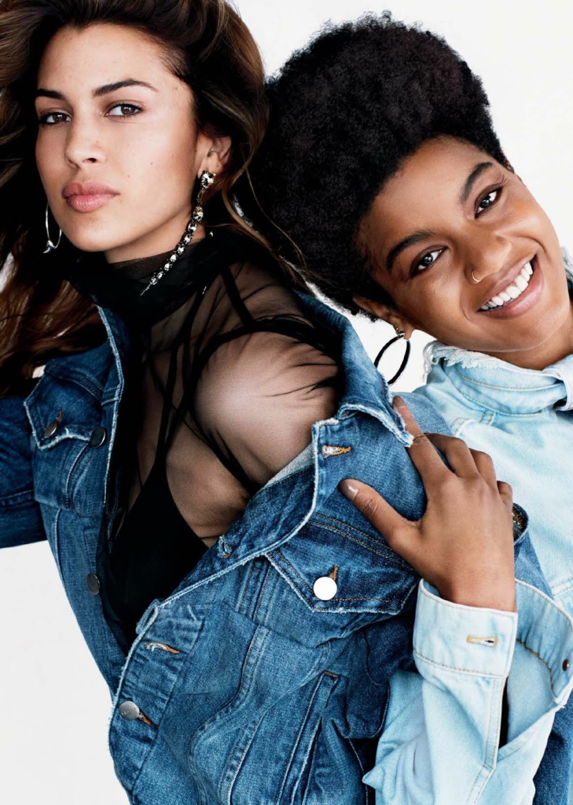 Ebonee Davis, Kenya Kinski-Jones & Afrodita Dorado in Glamour US August ...