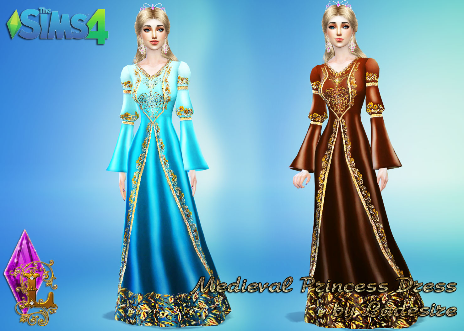 Ladesire's creative corner): TS4 - Medieval Princess Dress by Ladesire